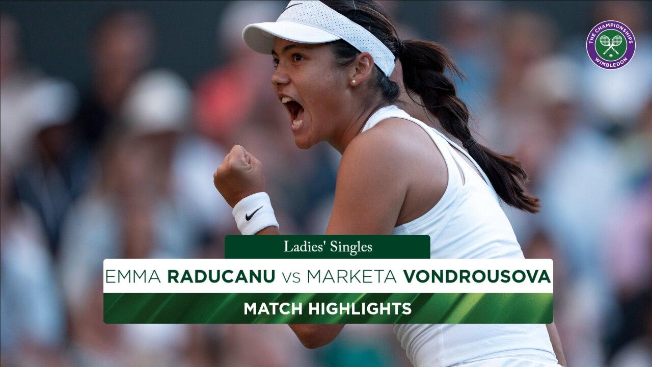 Video - Emma Raducanu vs Marketa Vondrousova: Second Round Extended Highlights - The ...