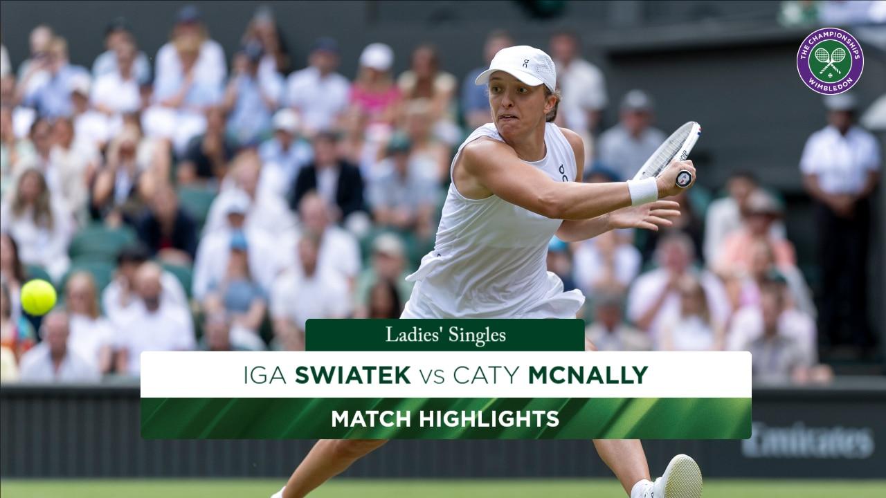 Video - Iga Swiatek vs Caty McNally: Second Round Extended Highlights ...