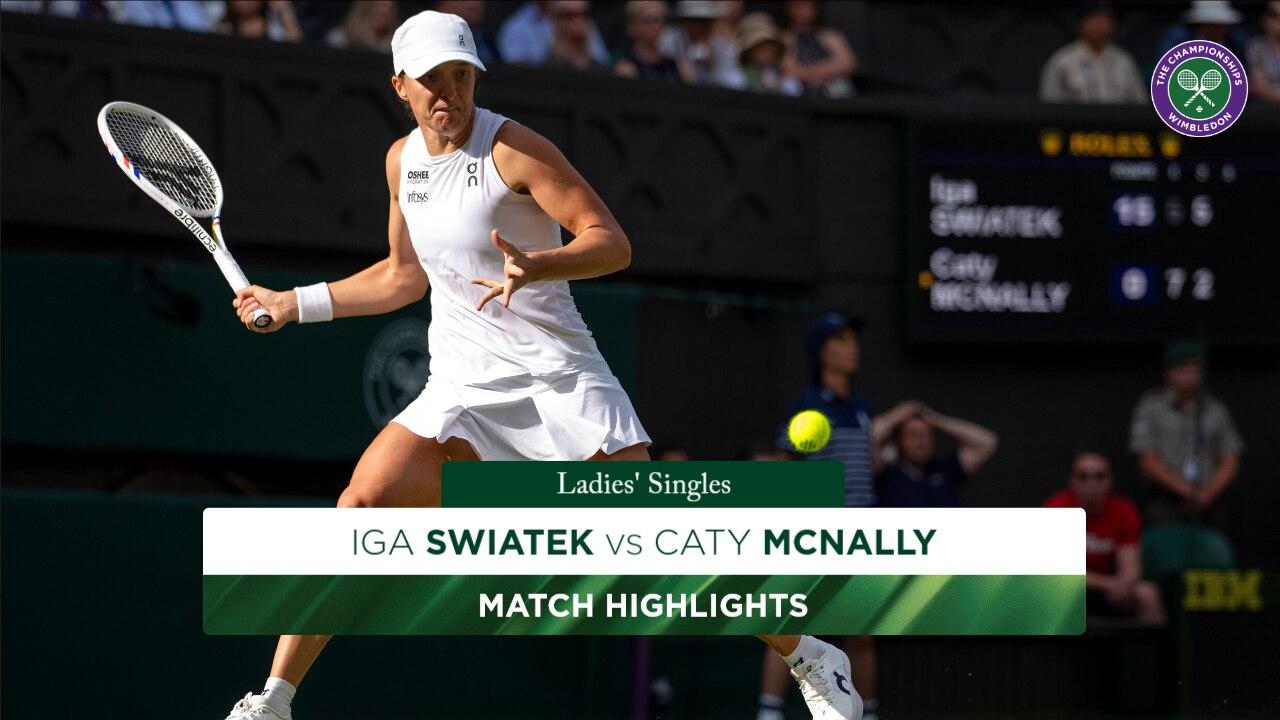 Video - Iga Swiatek vs Caty McNally: Second Round Highlights - The ...